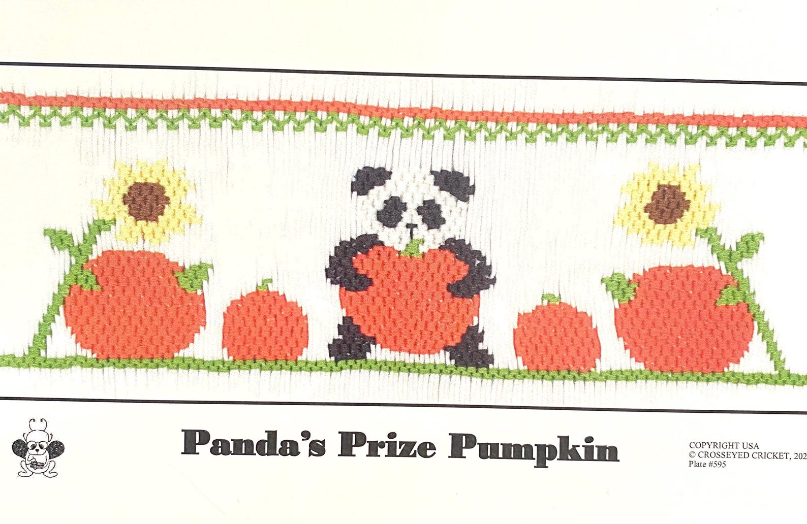 Smocking Plate Pandas Prize Pumpkin by Crosseyed Cricket, Pumpkin ...