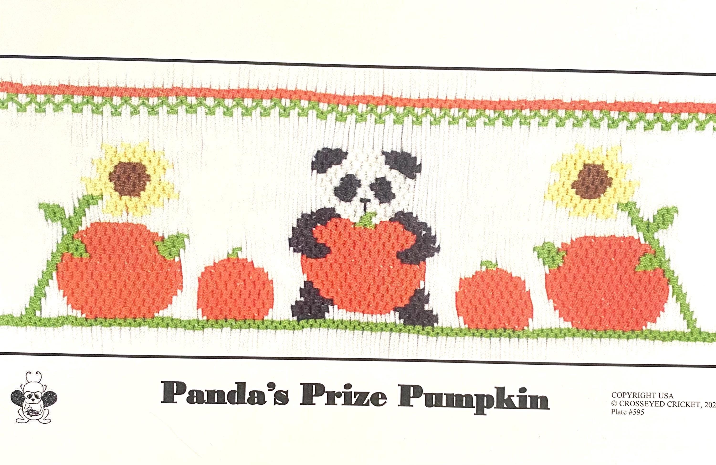 Smocking Plate Panda’s Prize Pumpkin by Crosseyed Cricket, Pumpkin ...