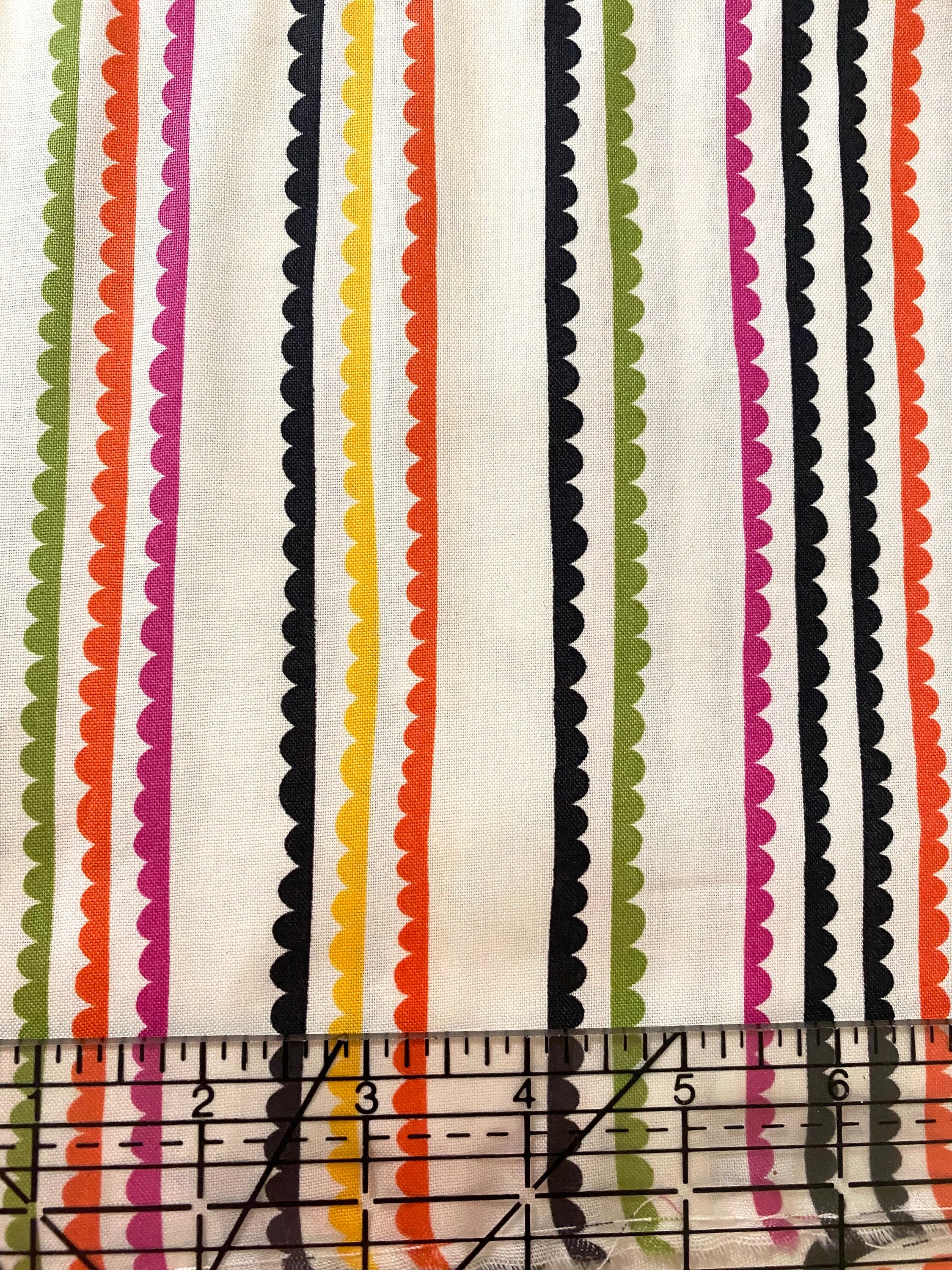 Dear Stella Multicolored Stripe Cotton Fabric: Vibrant Summer Sewing ...