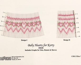 Baby Hearts for Kerry NEW Smocking Plate Ellen Mccarn - Etsy