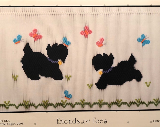 Friends or Foes Smocking Plate by Little Memories - Etsy