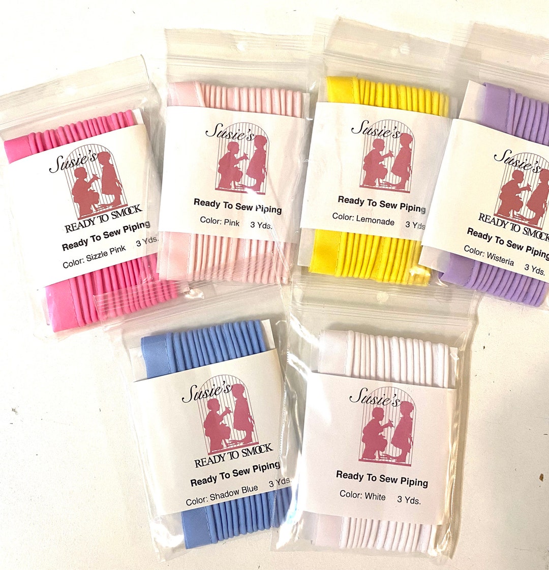 Susie's Ready to Sew Piping, Petite Piping Packages, 3 Yard Packages ...