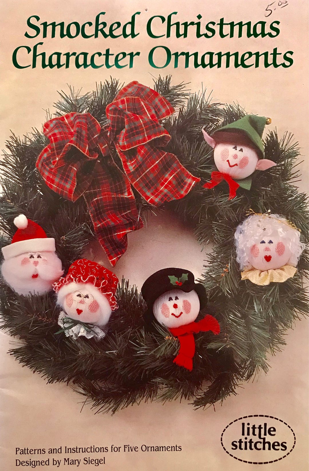 Smocked Christmas Ornaments Booklet by Little Stitches, Christmas ...