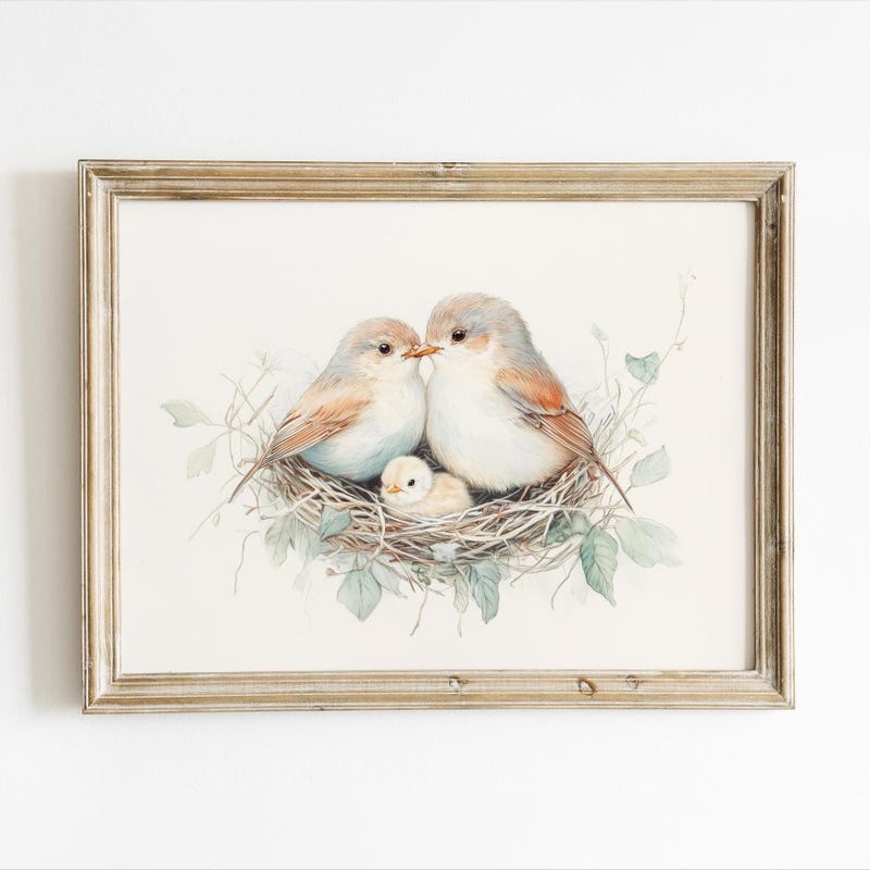 Family of 7 Bird Art - Etsy