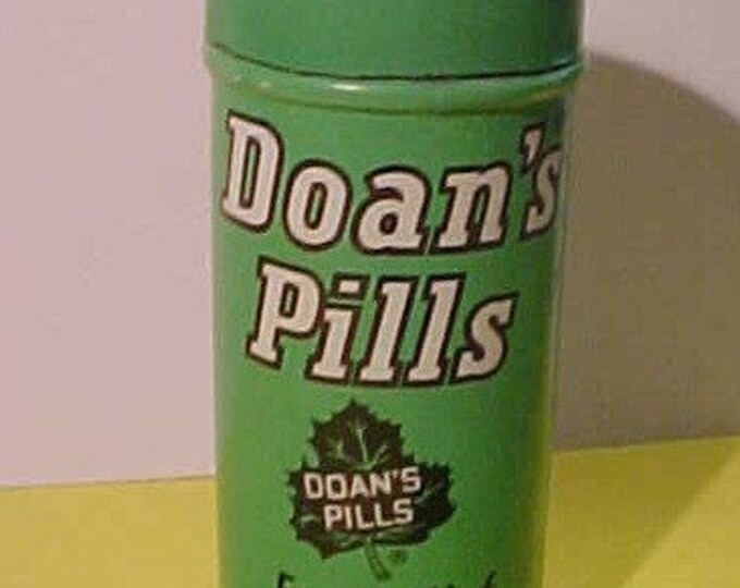 Vintage Doan's Pills Medicine Tin Back Relief - Etsy