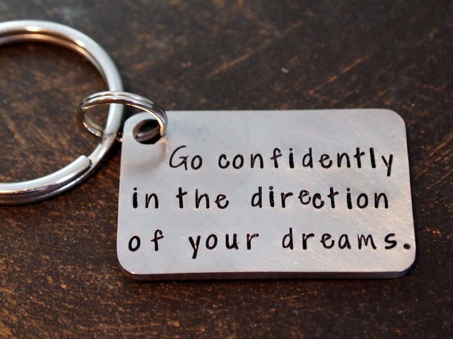 Custom Key Chain Personalized Key Chain Custom Message - Etsy