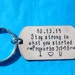 Personalized Dog Tag Keychain, Custom Message Hand Stamped Key Chain ...