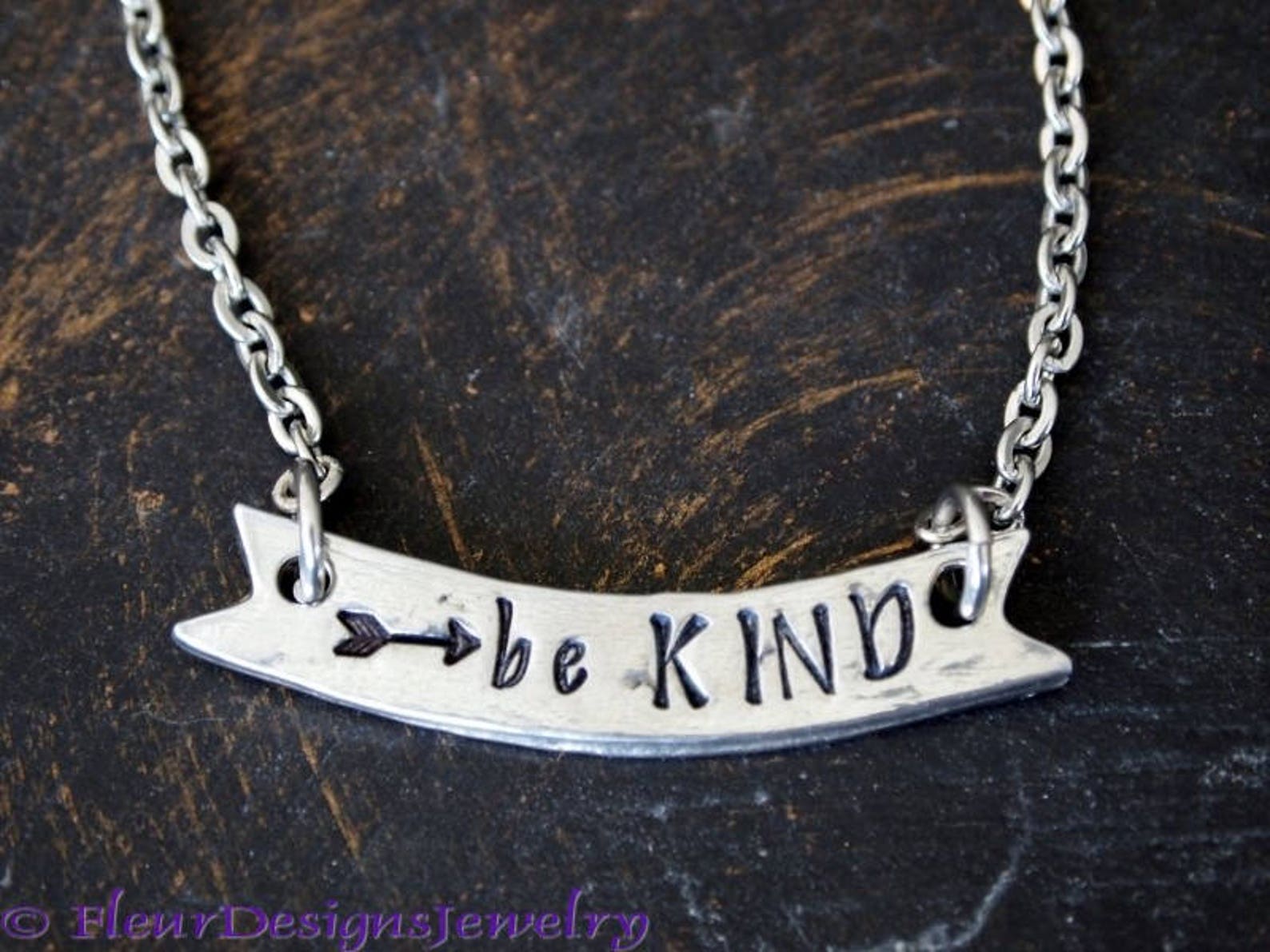 Be KIND- Necklace, Be Kind Motivational Necklace, Be Kind Charm ...