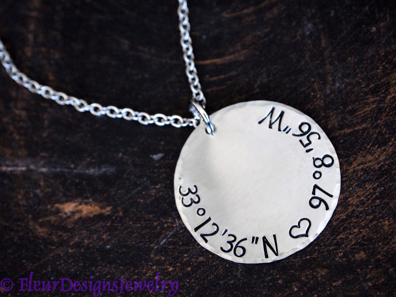 Coordinates Jewelry Coordinates Charm Necklace - Etsy