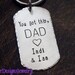Personalized Dog Tag Keychain, Custom Message Hand Stamped Key Chain ...