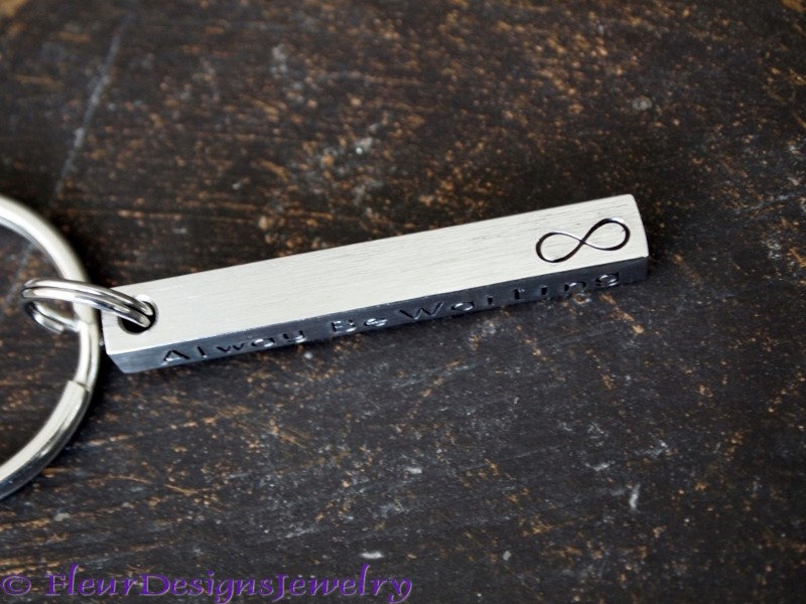 Custom Coordinates 4 Sided Bar Keychain, Custom Four Sided Bar Key ...