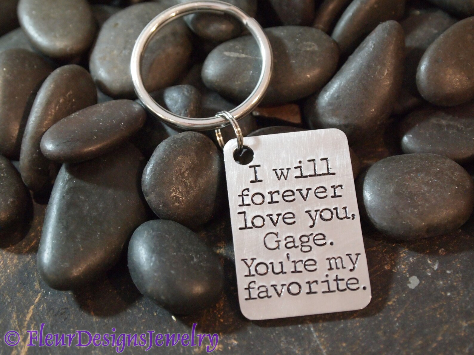 Custom Key Chain Personalized Key Chain Custom Message - Etsy