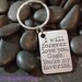 Custom Key Chain Personalized Key Chain Custom Message - Etsy