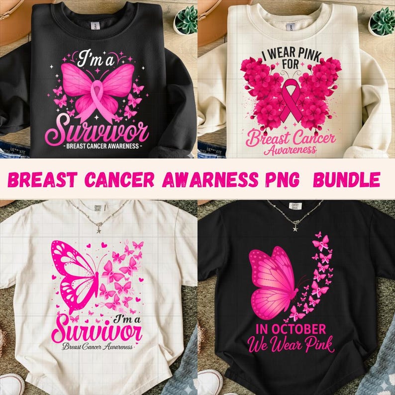 I’m A Survivor Butterfly PNG , Breast Cancer Awareness PNG , Pink ...