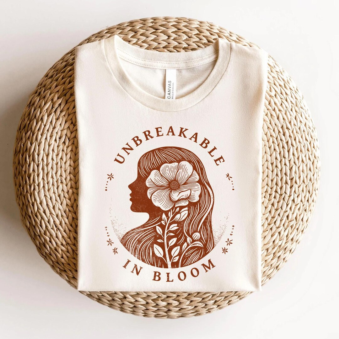 Unbreakable in Bloom SVG PNG, Vintage Country Girl Svg, Retro Botanical ...