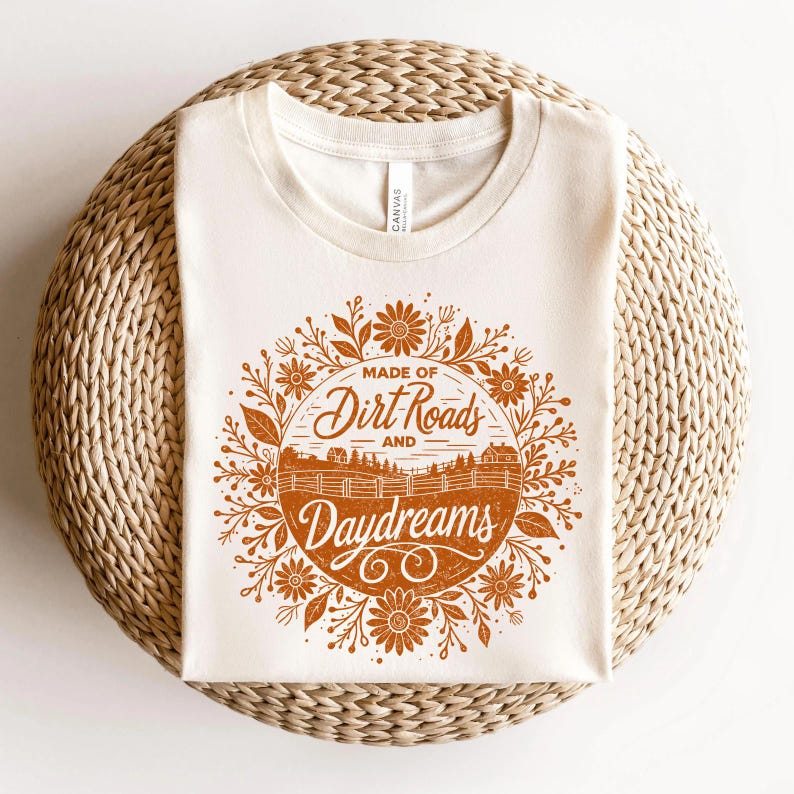 Dirt Roads Daydreams Design: Retro Country Nostalgia (SVG PNG) - Etsy