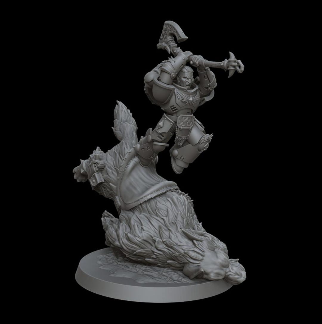 Stormwolf Rider 4, Space Vikings, Wargaming Mini. - Etsy