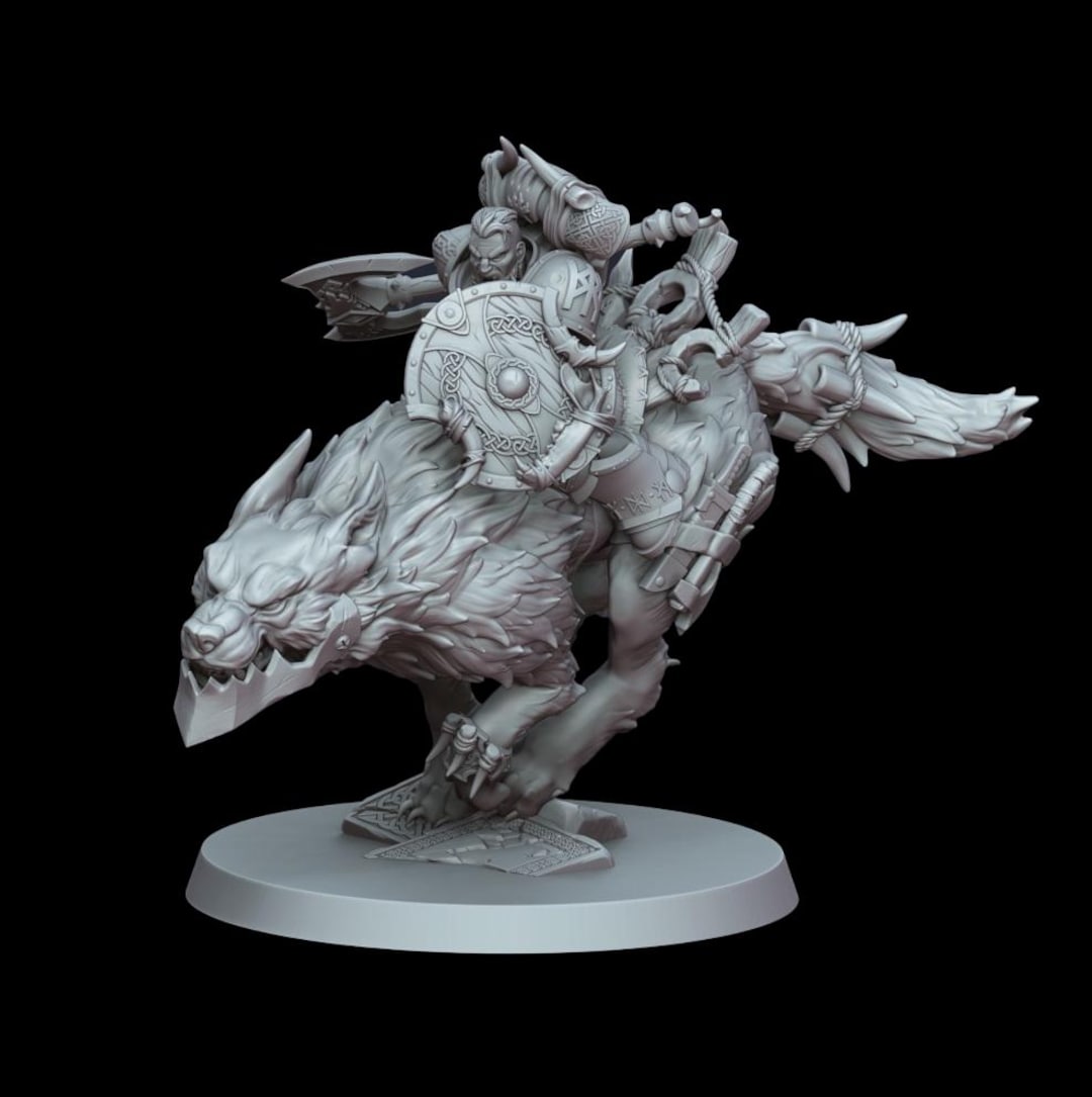 Stormwolf Rider 1, Space Vikings, Wargaming Mini. - Etsy
