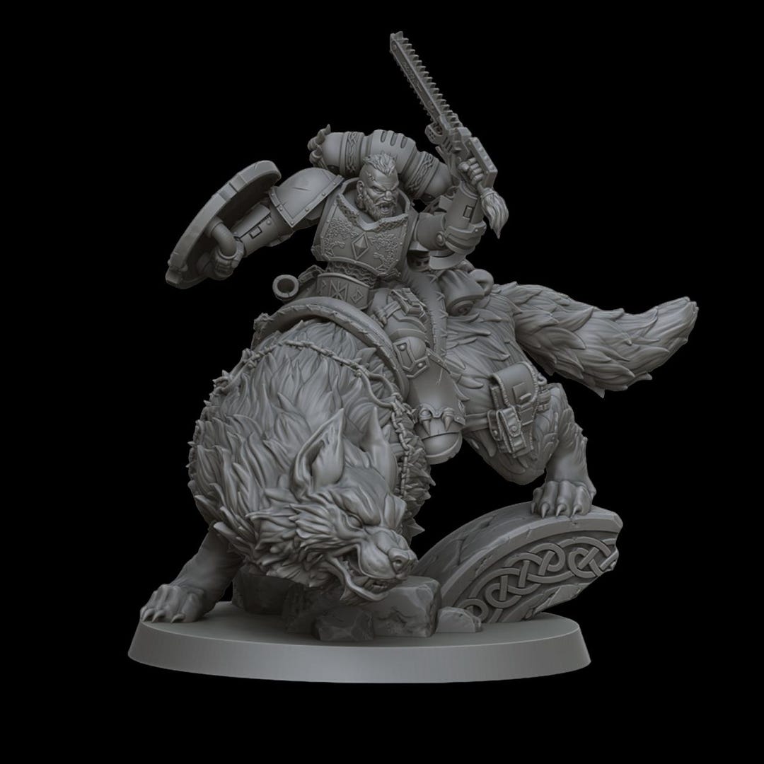 Stormwolf Rider 5, Space Vikings, Wargaming Mini. - Etsy