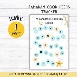 36 Ramadan Kids Activities, Ramadan Good Deeds Cards, Kids Islamic ...
