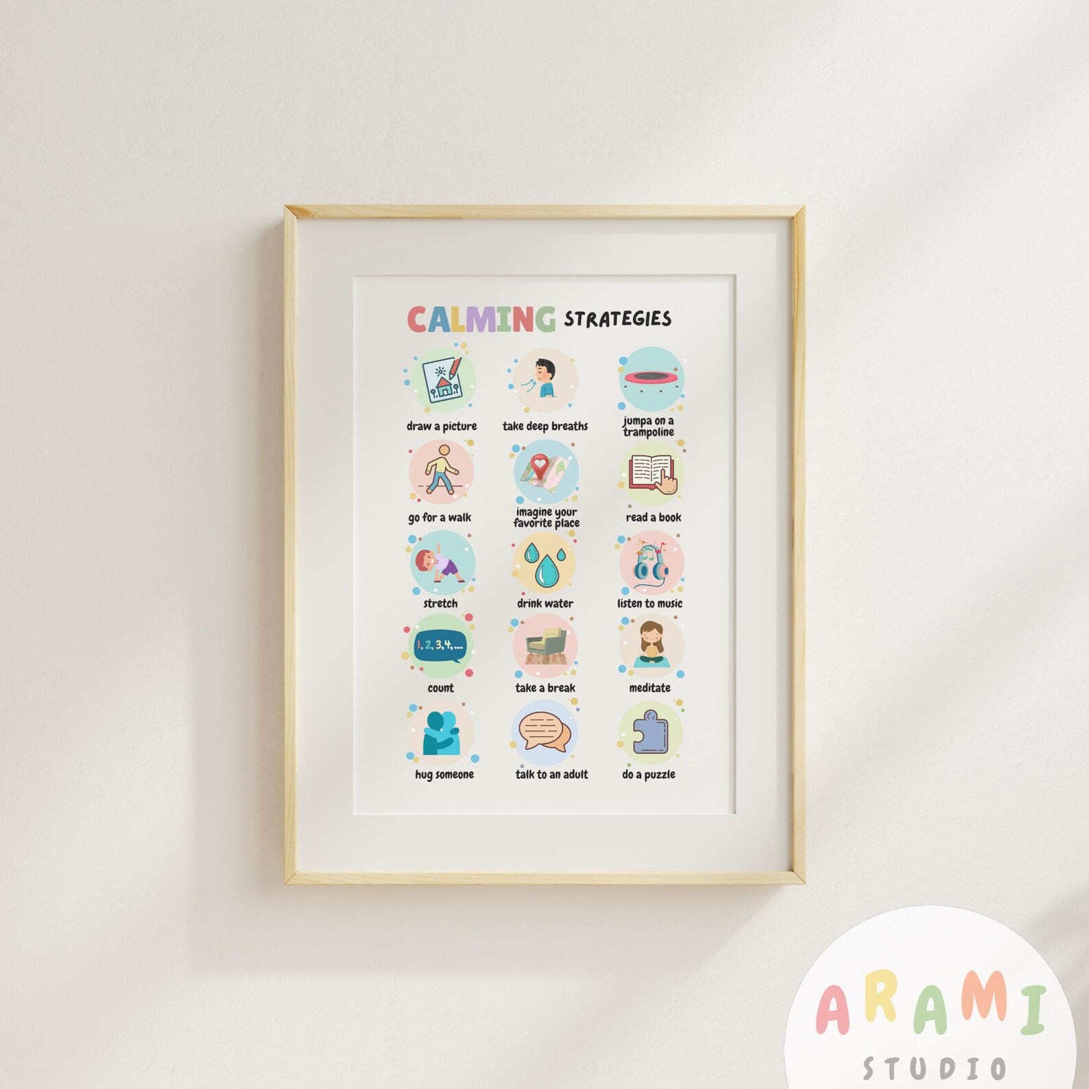 Kids Calm Down Poster, Calming Strategies, Self Regulation Poster, Calm ...
