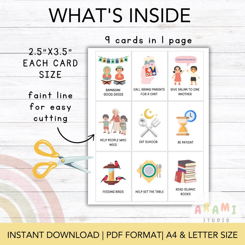 36 Ramadan Kids Activities, Ramadan Good Deeds Cards, Kids Islamic ...