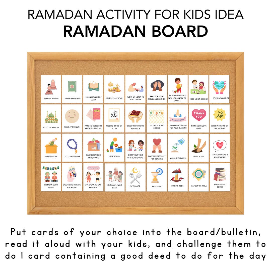 Kids Ramadan Jar Activities Idea Good Deeds Ramadan Cards Kids Ramadan ...