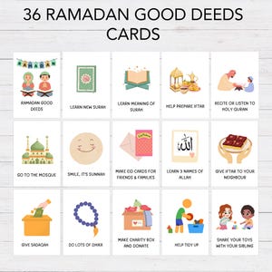 36 Ramadan Kids Activities, Ramadan Good Deeds Cards, Kids Islamic ...