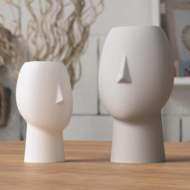 Abstract Face Vase - Etsy