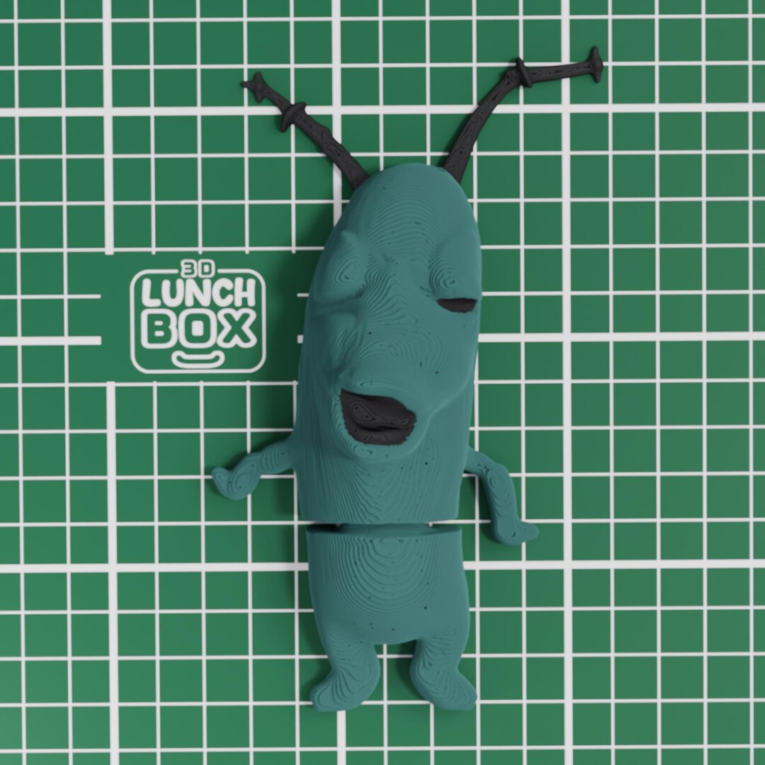 Plankton Flexi Keychain: Funny Meme Articulated Fidget Toy (STL File ...