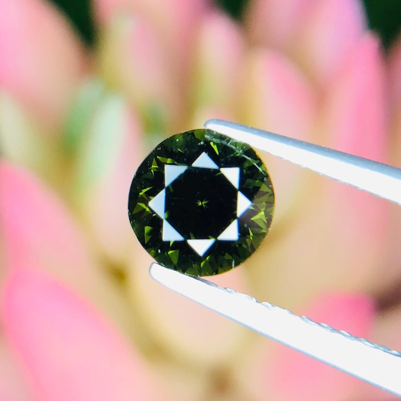 Tourmaline Unheated Green - Etsy