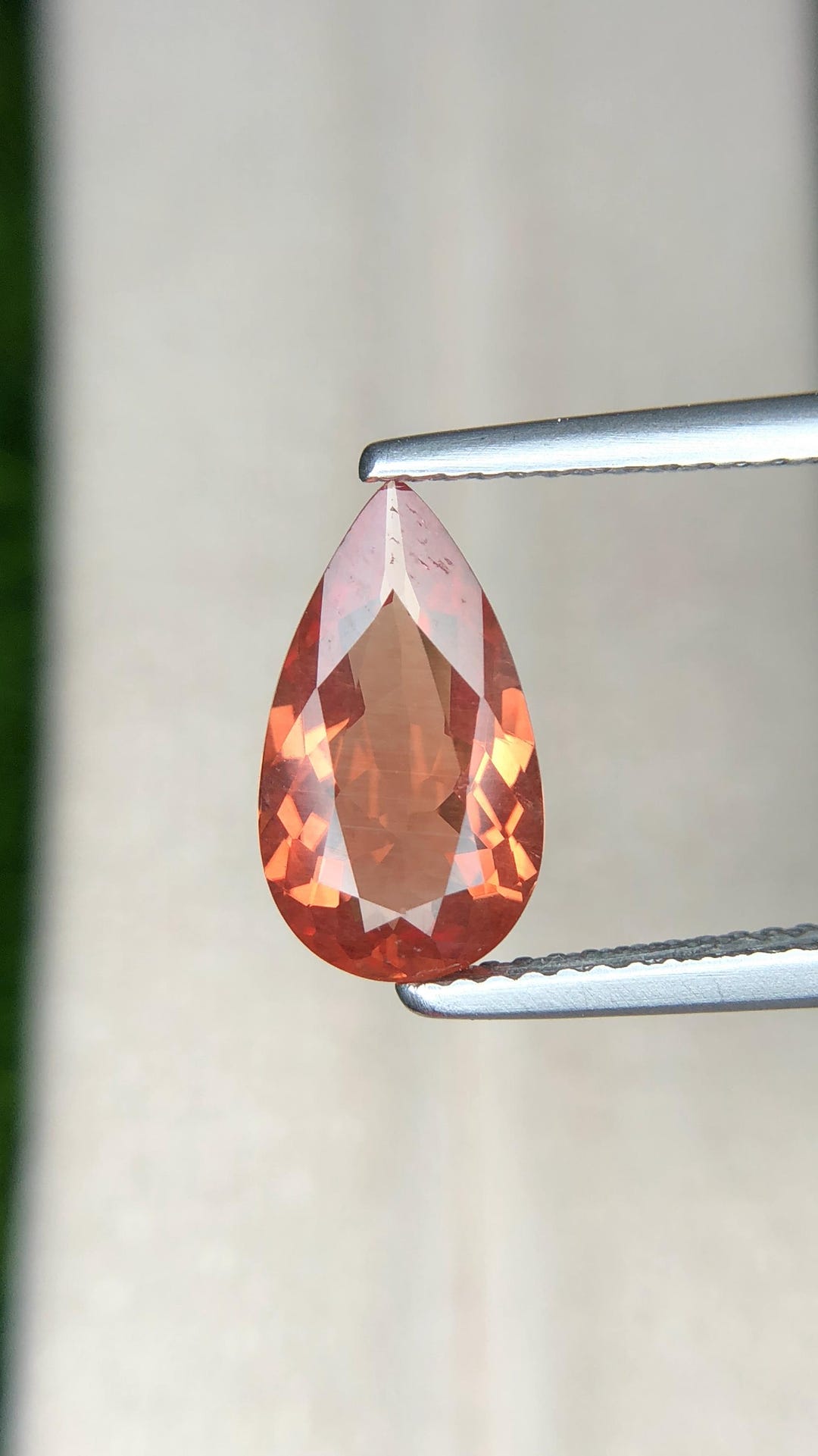 Natural Andesine Gemstone - Stunning Red - Orange Sparkle - Loose Stone ...