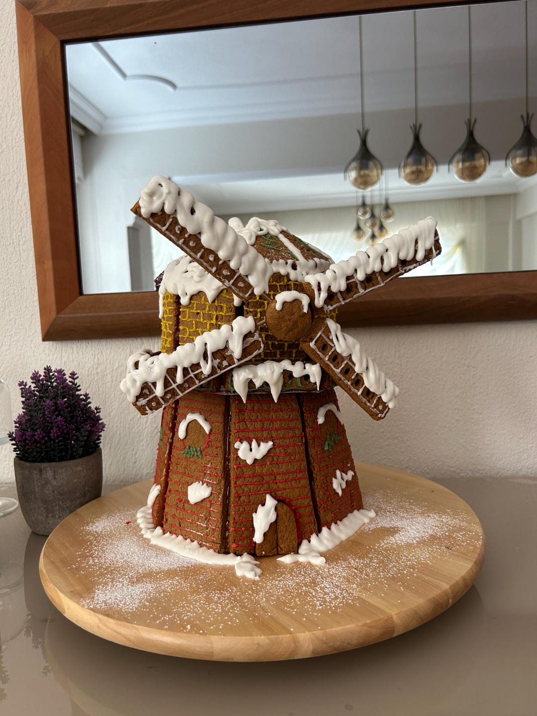 Windmill gingerbread Template - Etsy