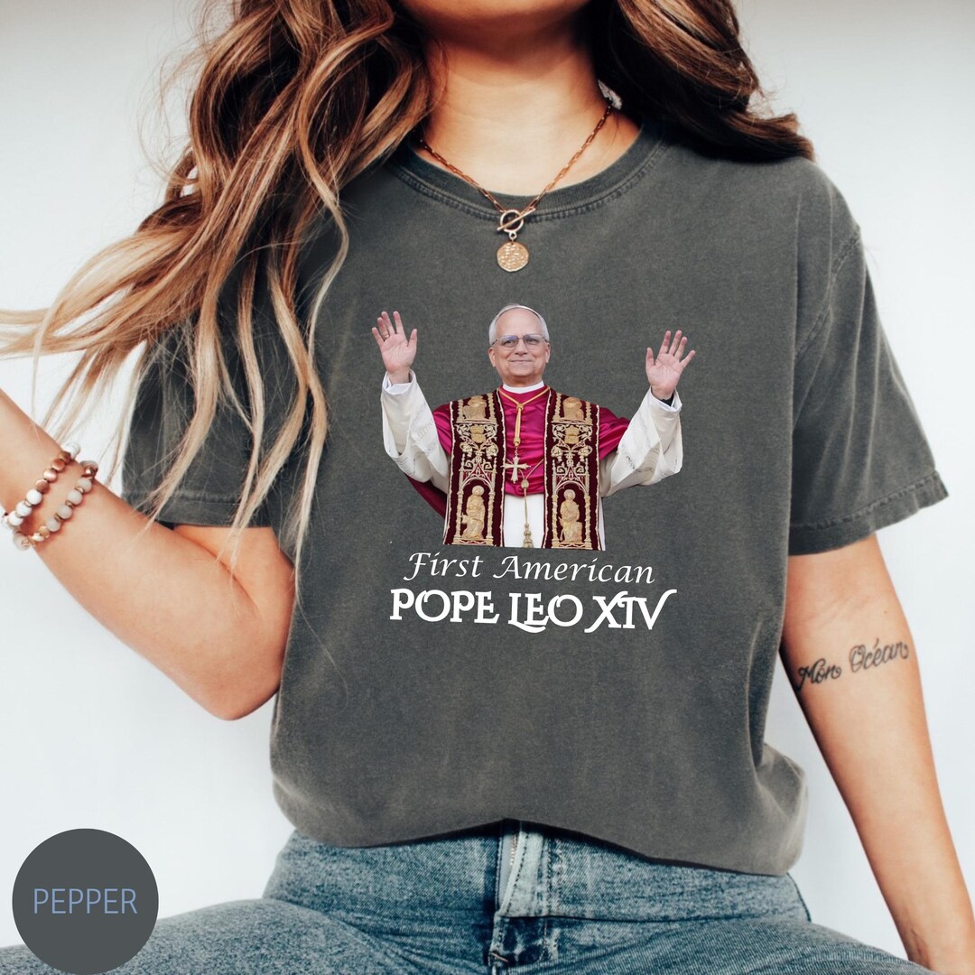 First American Pope Comfort Colors® T-shirt, Religious Shirt, New Pope ...