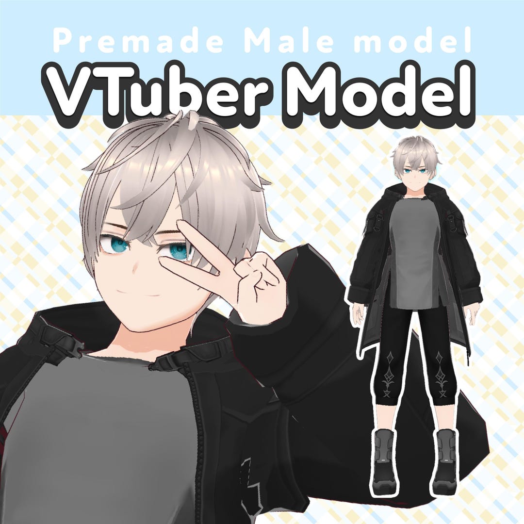 Male Vtuber Model, Original Male Vtuber Premade Model, Male Vtuber ...