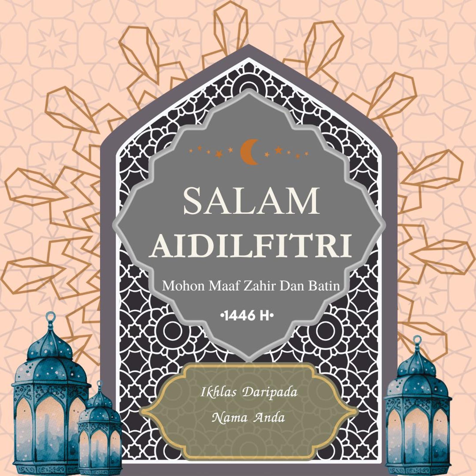 Poster Raya Template Customizable Easy to Edit the Images, Fonts ...