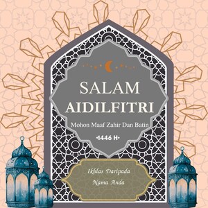 Poster Raya Template - Customizable Easy to Edit the Images, Fonts ...