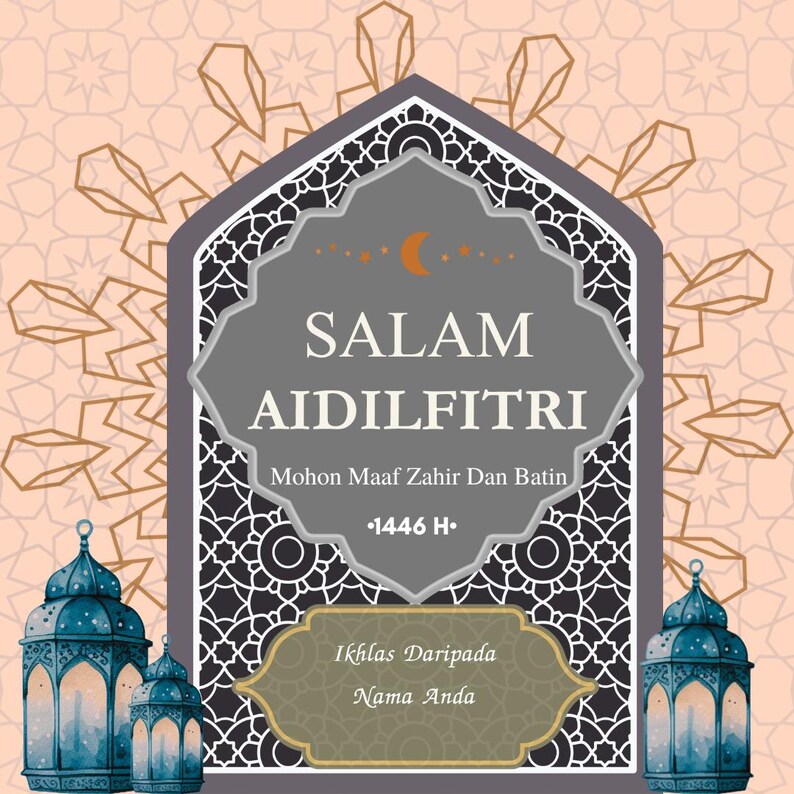 Poster Raya Template Customizable Easy to Edit the Images, Fonts ...