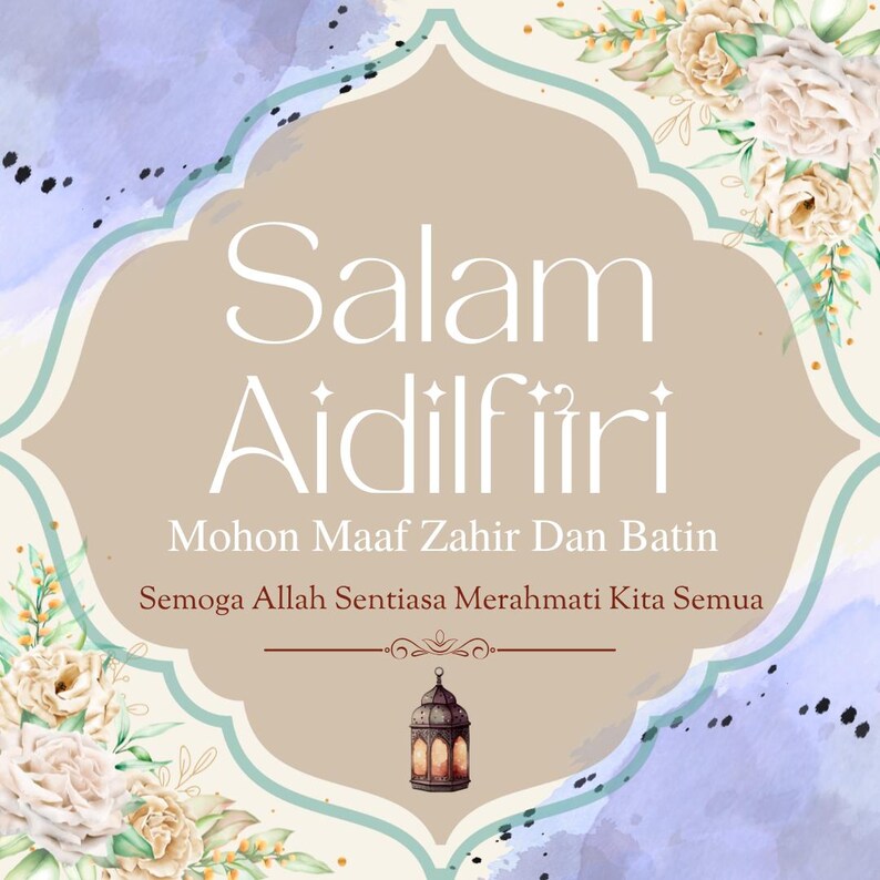 Poster Raya Template Customizable Easy to Edit the Images, Fonts ...