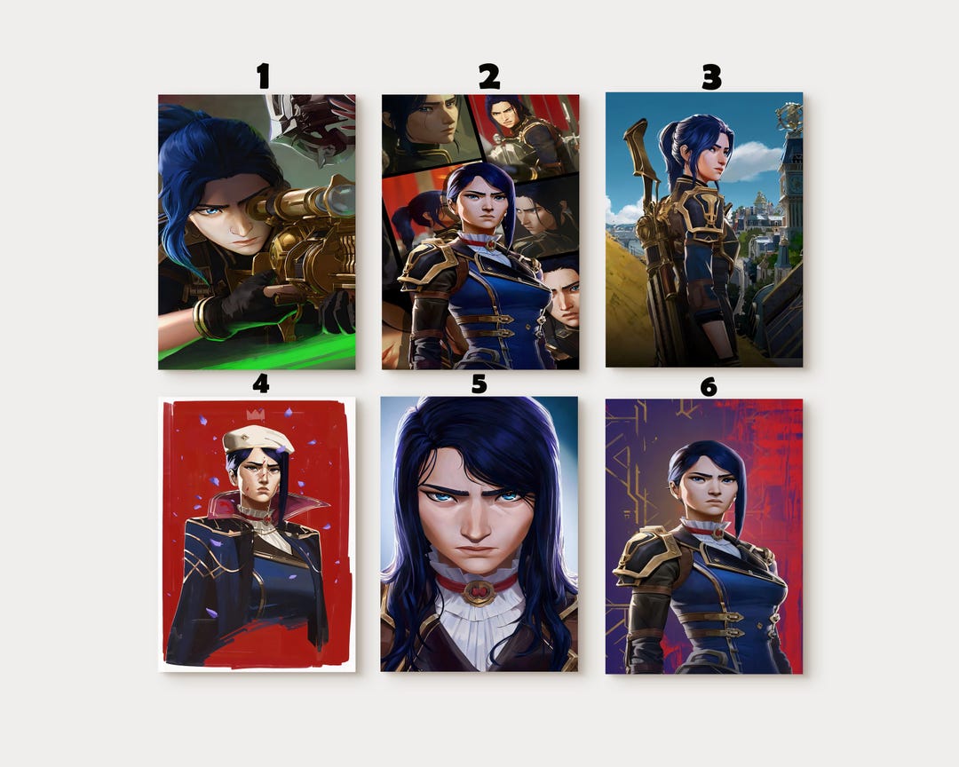 Arcane Caitlyn Poster, Arcane Print, League of Legends, Arcane Wall Art ...