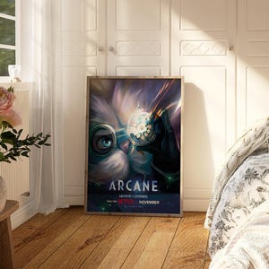 Arcane Poster Set of 6, Arcane Wall Art, Arcane Jinx Poster, Arcane ...