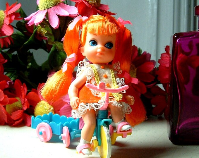 1968 Vintage Tracy Trikediddle Skediddle Doll Liddle Kiddles Wearing ...