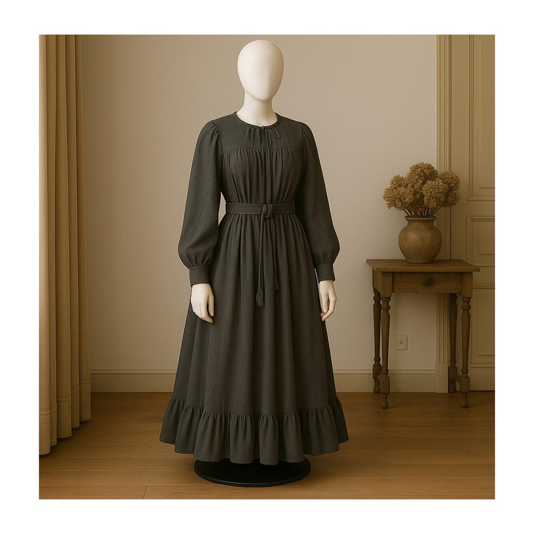 Women’s Gandalf Costume – Long Wizard Robe, Medieval Fantasy Dress With ...