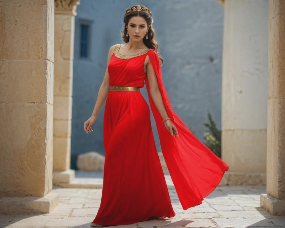 Greek Toga Dress, Goddess Costume, Ancient Grecian Mythology Outfit ...