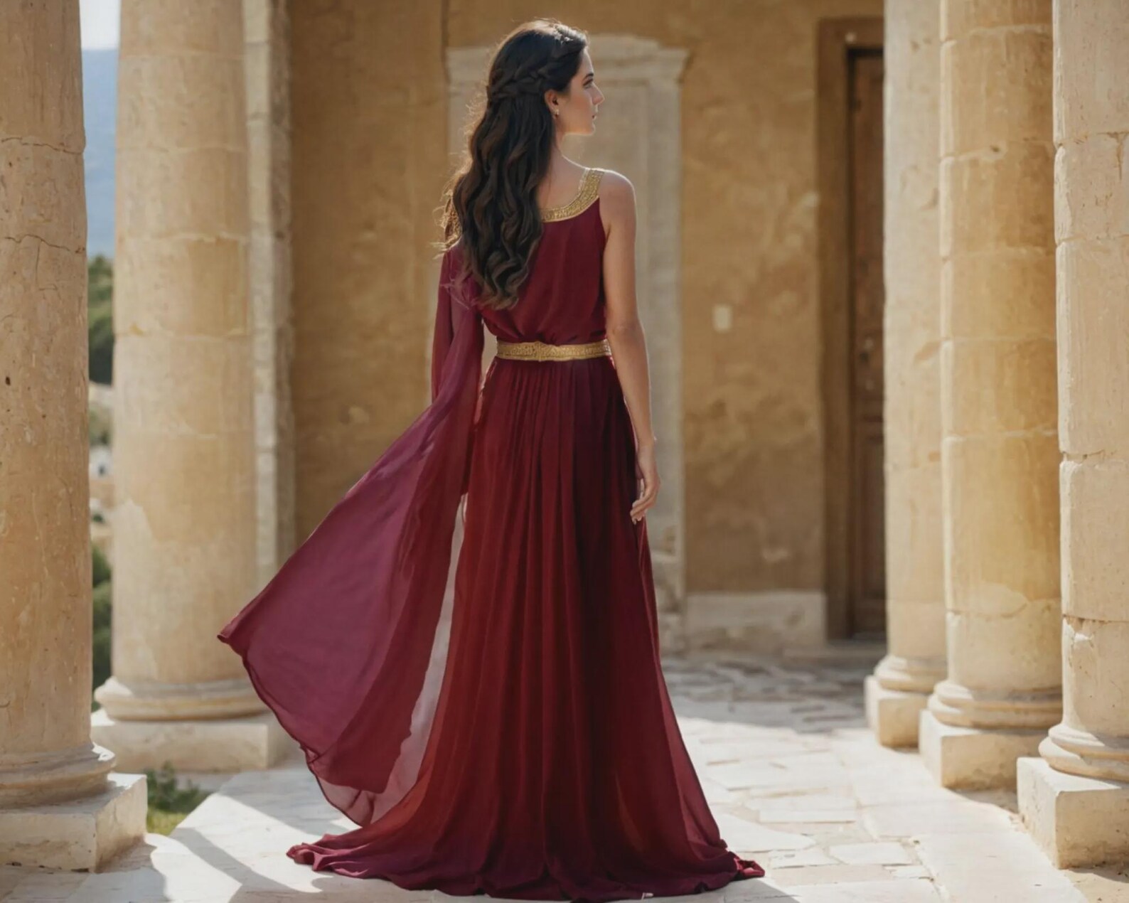 Ancient Greek Goddess Dress, Greek Mythology Toga Outfit, Greek Style ...