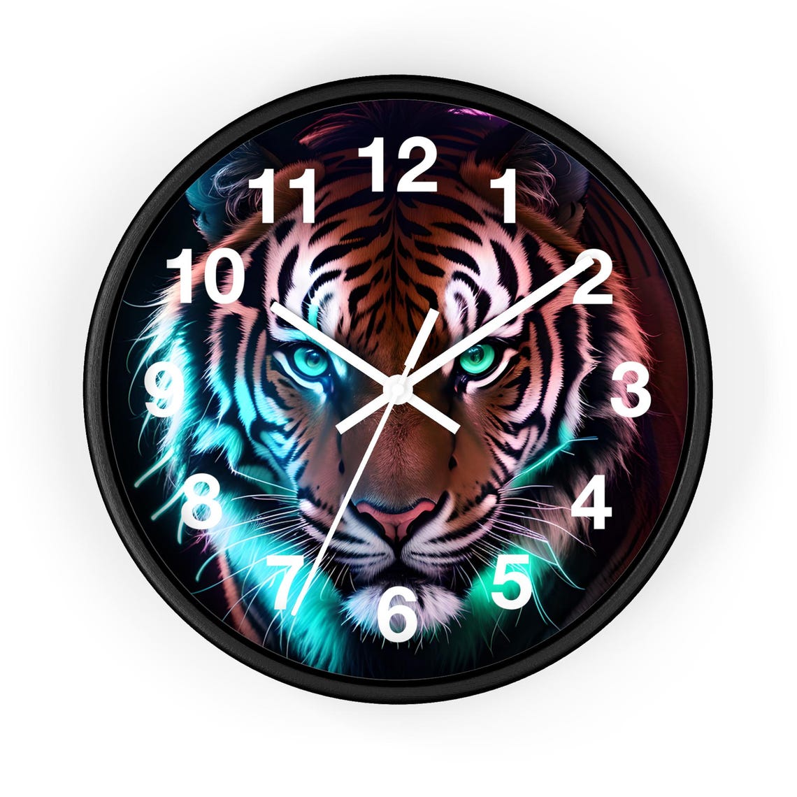Majestic Tiger Wall Clock - Wild Animal Decor, Unique Gift for Nature ...