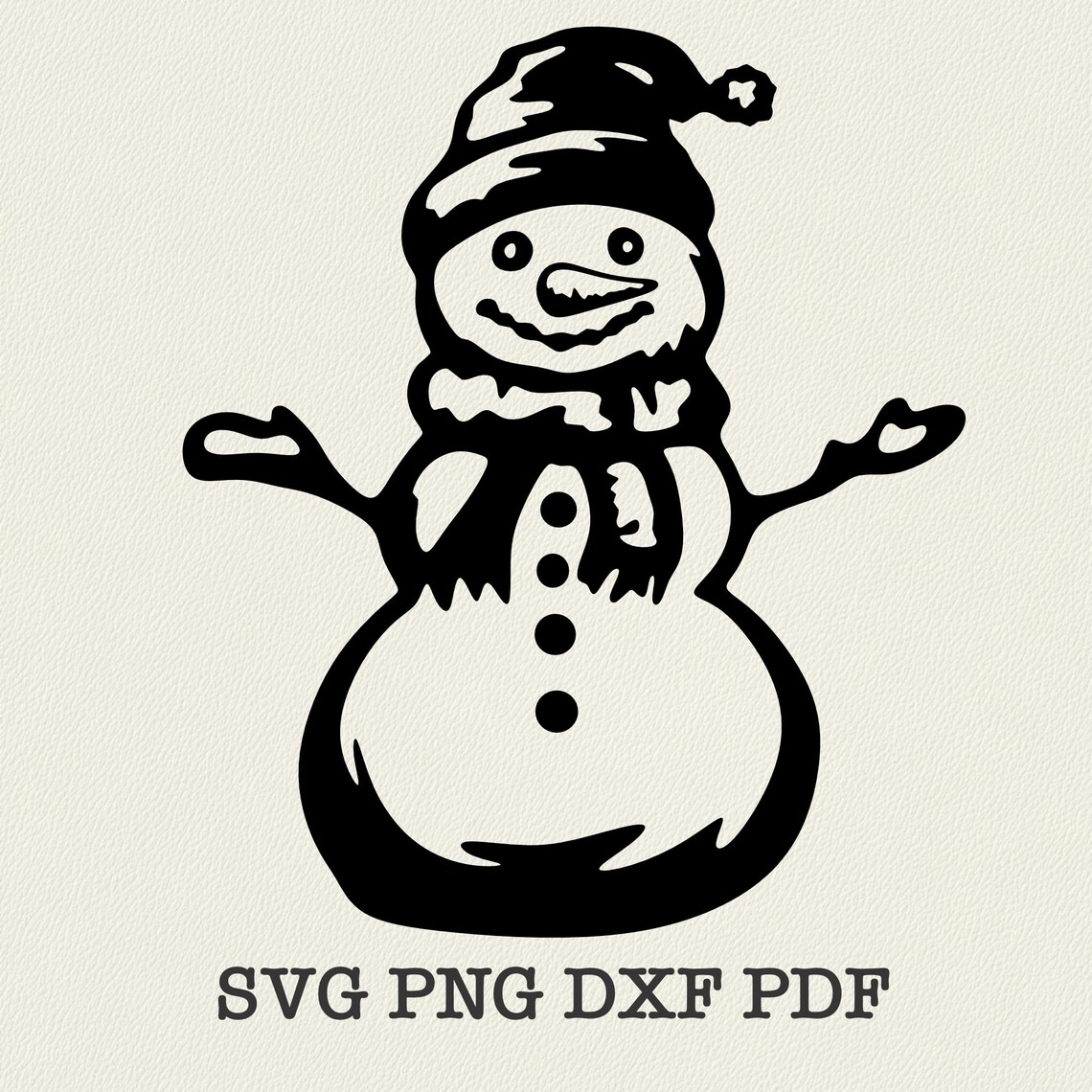 Snowman Svg for Silhouette & Cricut, Sablimation Design, Dxf for CNC ...