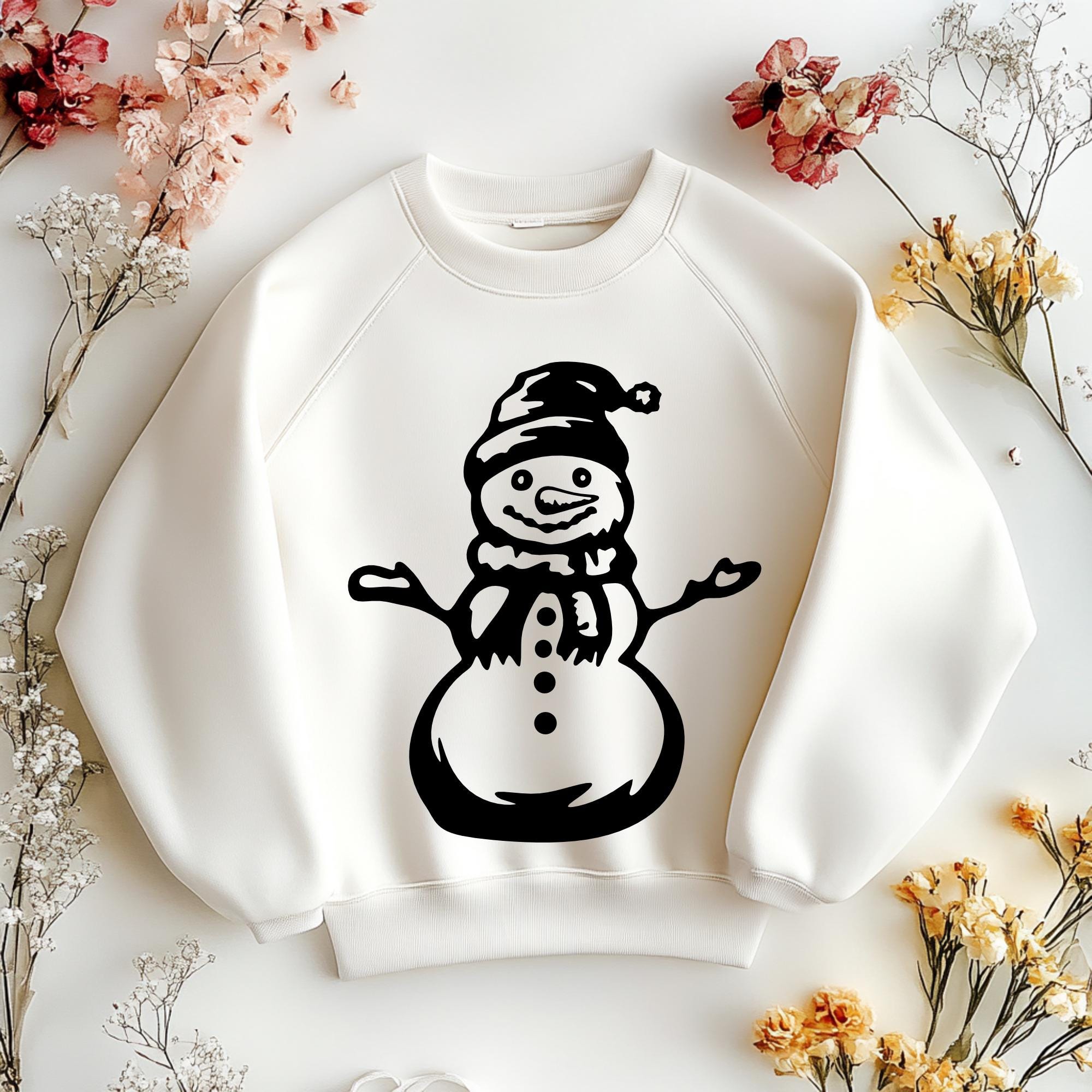 Snowman Svg for Silhouette & Cricut, Sablimation Design, Dxf for CNC ...