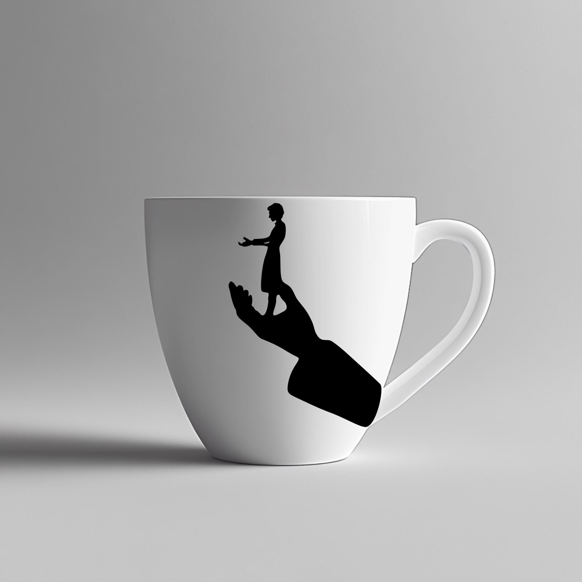 Man in Hands SVG: Cutting File for Cricut, Silhouette, CNC (digital ...