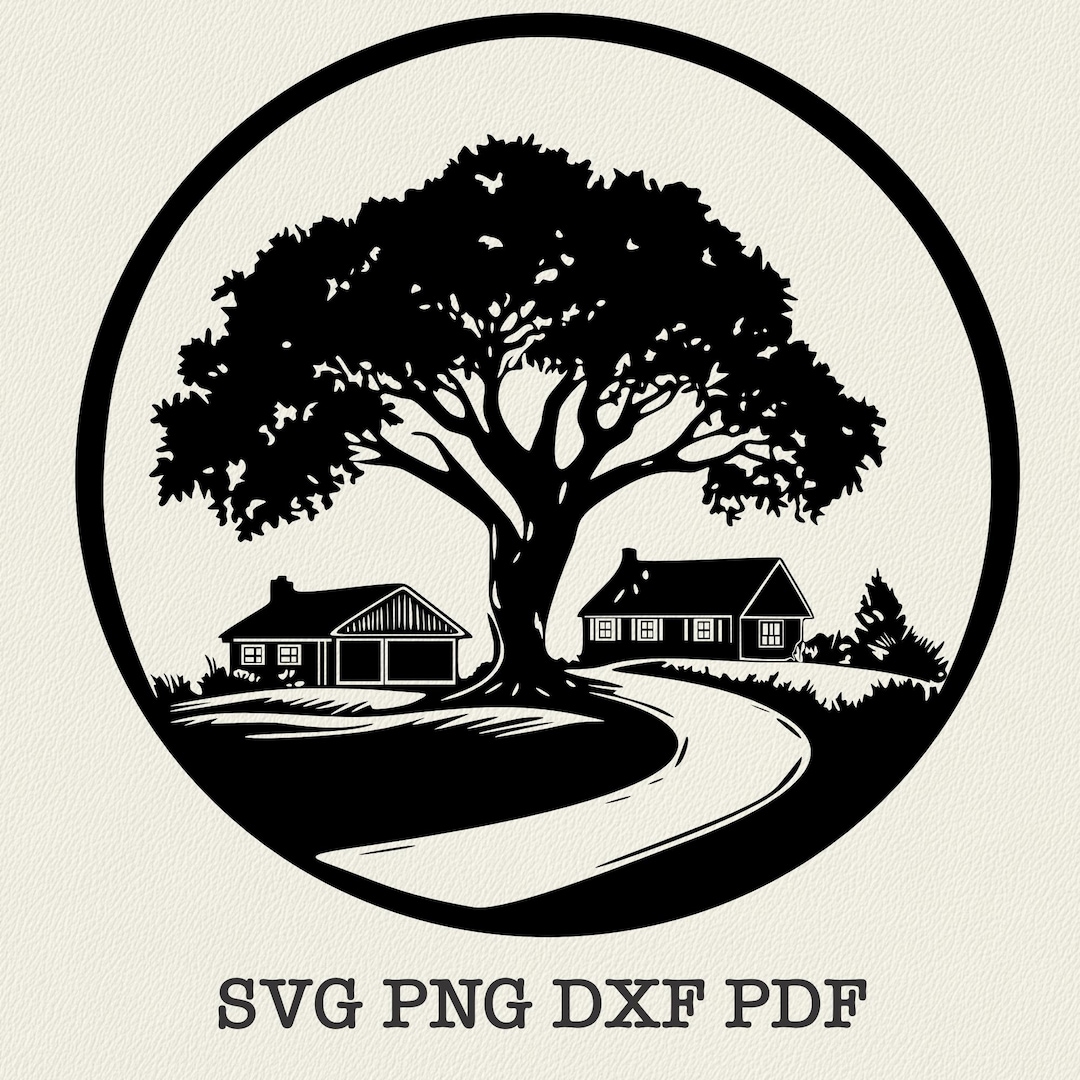 Farm Scene SVG: CNC Laser Cut File, Home Decor (digital Download) - Etsy